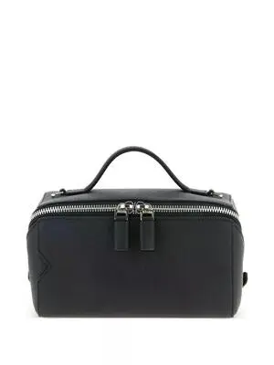 VALEXTRA V-line Zip-up Tote Bag
