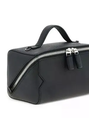 VALEXTRA V-line Zip-up Tote Bag
