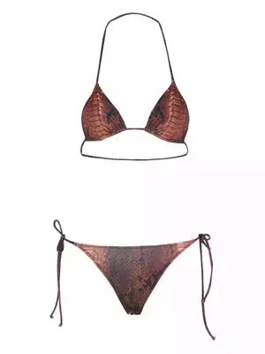 JEAN PAUL GAULTIER Printed Bikini - Brown