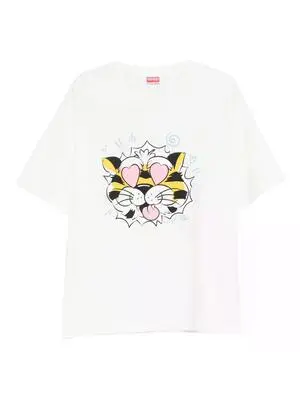 Kenzo Tiger-print T-shirt - White