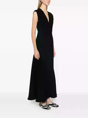 Sportmax Spxpecora V-neck Maxi Dress