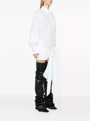 Attico Knot Mini Dress - White