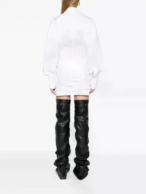 Attico Knot Mini Dress - White