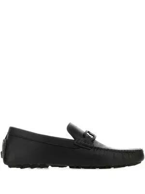Fendi Contrast Stitching Loafers