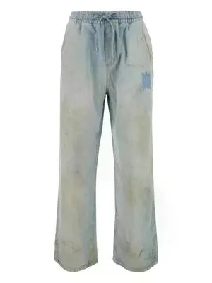 Amiri Appliqué Wide-leg Jeans