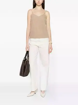 Max Mara V-neck Top - Neutrals