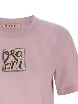 Marni Logo-print Crewneck T-shirt