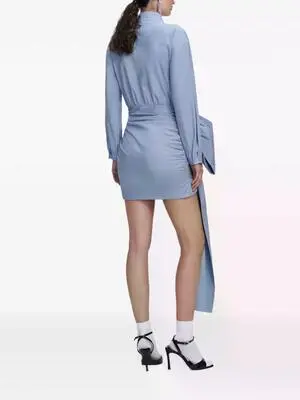 SELF-PORTRAIT Tie Side Bow Mini Dress