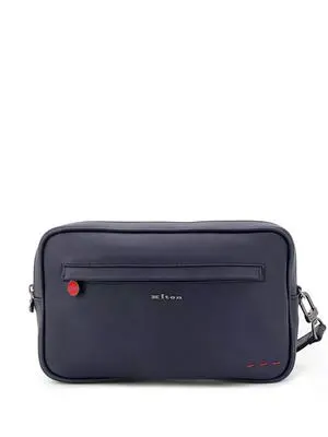 Kiton Zipped Clutch - Blue
