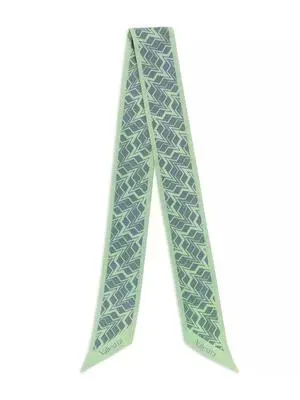 VALEXTRA Astratto Patterned Scarf - Green