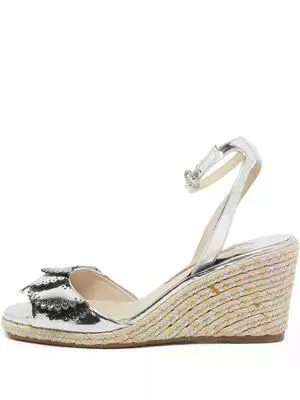 SOPHIA WEBSTER Ruffled Espadrille Wedge Sandals