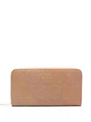 Liu Jo Embossed Zip Around Wallet - Neutrals