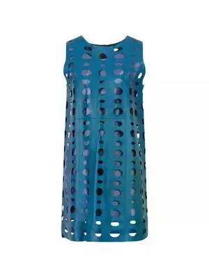 Marni Cut-out Sleeveless Mini Dress - Blue