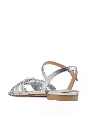 STUART WEITZMAN Keana Knotted-strap Flat Sandals