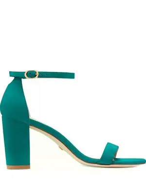 Women's Green Block Heel Sandals