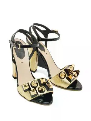 Fendi Studded Ankle-strap Sandals