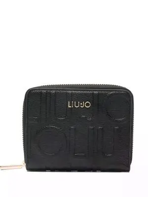 Liu Jo Embossed Zip Wallet - Black