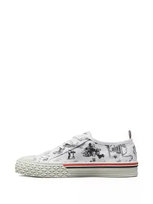 Thom Browne Toile Low Top Sneakers