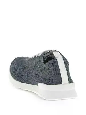 Kiton Lace-up Knit Sneakers - Grey