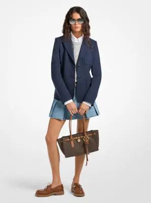 Michael Kors Stretch Wool-blend Twill Blazer