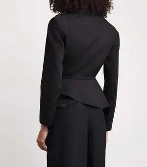 VIVIENNE WESTWOOD Wool Asymmetric Stormy Jacket - Black