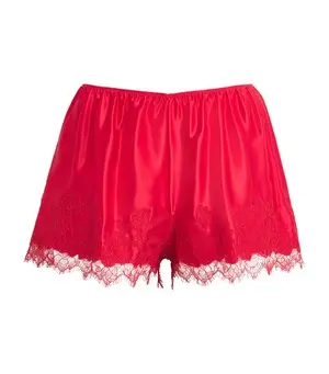 TORLOWEI Silk-lace Shorts