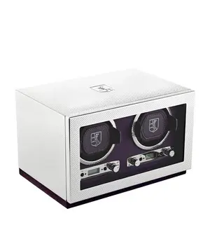 Wolf Double Watch Winder - Silver