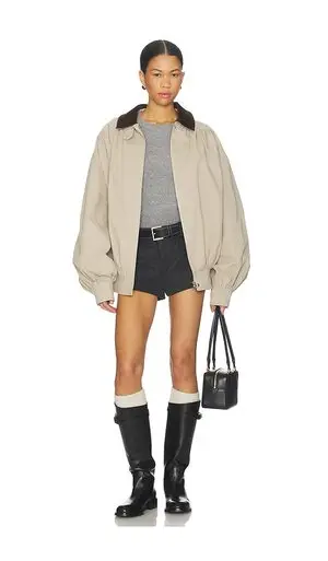 AEXAE Cashmere Cropped Knit Top