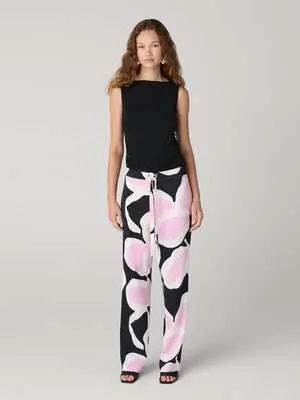 Diane Von Furstenberg Tie Detailed Pants For Women