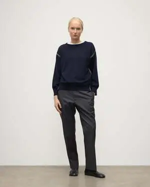 Johnstons Of Elgin Tilda Cashmere Jumper - Navy