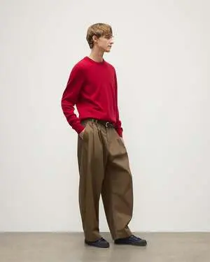 Johnstons Of Elgin Classic Cashmere Crew Jumper - Red