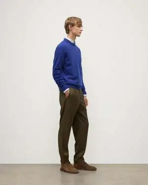 Johnstons Of Elgin Classic Cashmere Crew Jumper - Blue