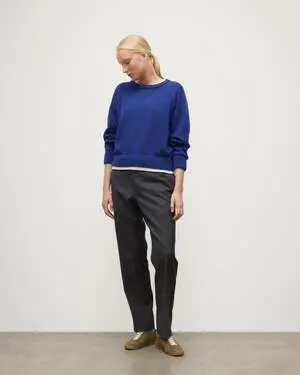 Johnstons Of Elgin Stella Cashmere Sweatshirt - Blue