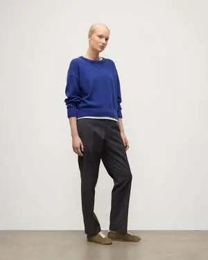 Johnstons Of Elgin Stella Cashmere Sweatshirt - Blue