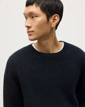 Johnstons Of Elgin Tiree Donegal Cashmere Jumper - Blue