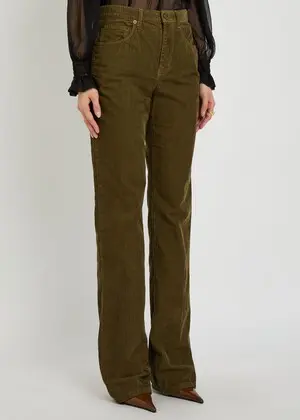 Saint Laurent Bootcut Corduroy Trousers