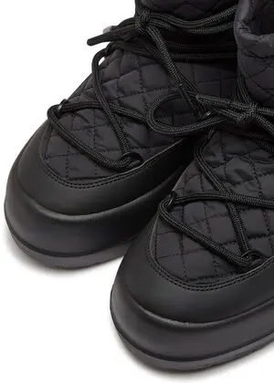 Moon Boot Mezzaluna Quilted Nylon Snow Boots - Black