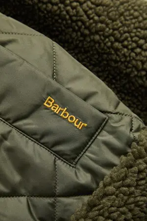 Barbour Barden Quilted Fleece And Shell Jacket
