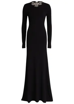Rabanne Embellished Open-back Gown