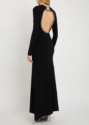 Rabanne Embellished Open-back Gown