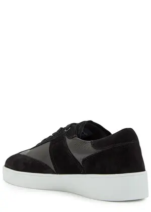 JUDE LLOW Pierre Panelled Grained Leather Sneakers