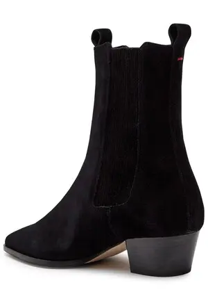 AeydĒ Agata 35 Suede Ankle Boots - Black