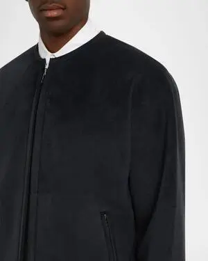Issey Miyake Ultra Boa Faux Suede Full-zip Blouson - Black