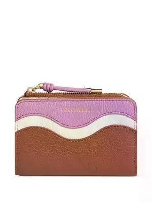 COCCINELLE Small Nami Wave-detail Zip Wallet - Brown