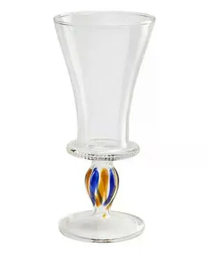 GOHAR WORLD Alexandria Stripe Wine Glass - White