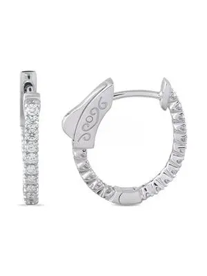 LB EXCLUSIVE Diamond Hoop Earrings
