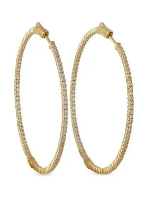 LB EXCLUSIVE Diamond Hoop Earrings