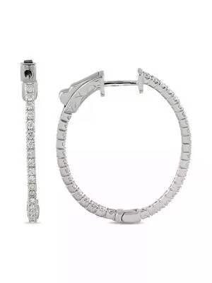 LB EXCLUSIVE Diamond Hoop Earrings