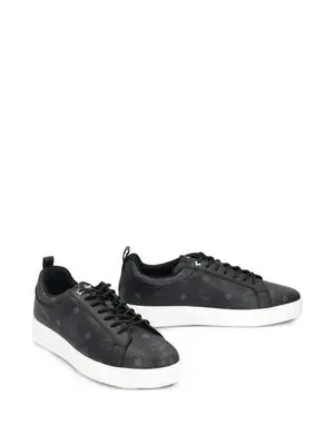 Mcm Visetos Logo Print Sneakers