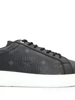 Mcm Visetos Logo Print Sneakers